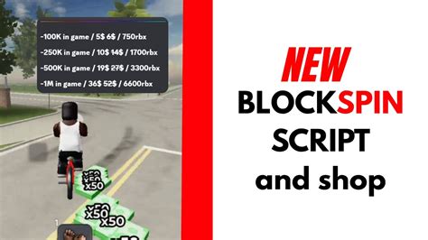 new blockspin script and shop 06 24 2025 youtube