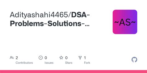 Github Adityashahi4465dsa Problems Solutions Leetcode Gfg