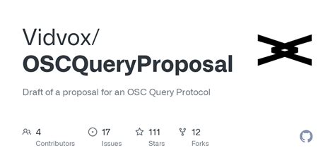 Github Vidvox Oscqueryproposal Draft Of A Proposal For An Osc Query Protocol