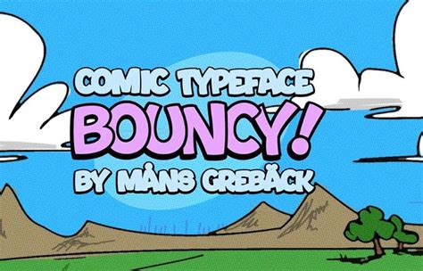 Bouncy Font Free Download Fonts Monster