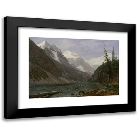 Albert Bierstadt 14x11 Black Modern Framed Museum Art Print Titled