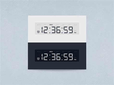 Digital Clock Timer Ui Free Psd Download Psd