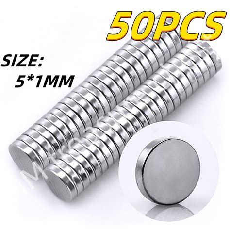 50pcs N35 Small Magnets Strong Round Disc Neodymium Magnets Button Magnet Small Round Magnet