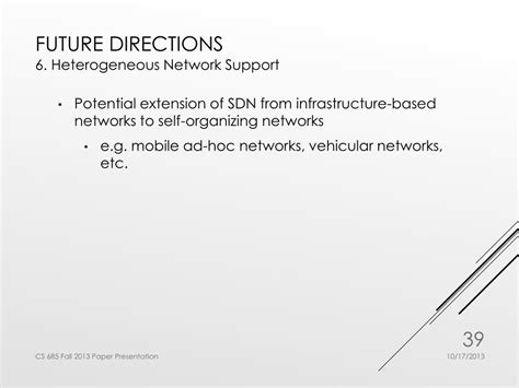 Ppt A Survey Of Software Defined Networking Past Present And Future Of Programmable