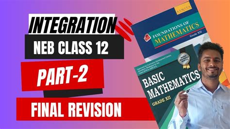 Integration Part 2 Solved Question Neb Class 12 Basic Math Youtube