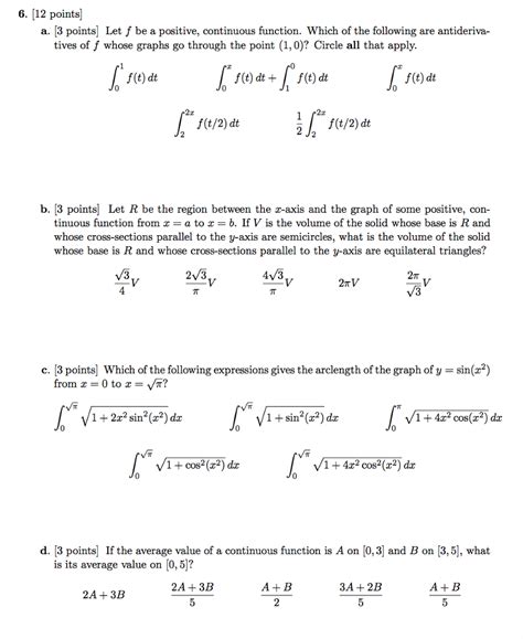 Solved 12 Points A 3 Points Let F Be A Positive Chegg Com