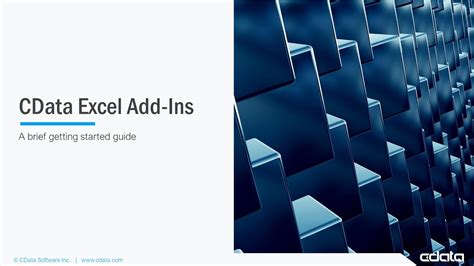 Cdata Excel Add Ins Getting Started Youtube