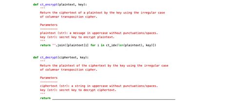 Another Symmetric Key Cipher Is Columnar