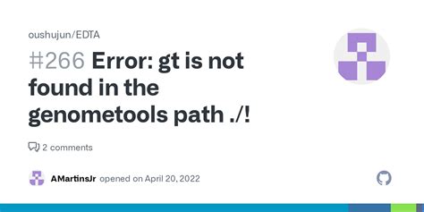 Error Gt Is Not Found In The Genometools Path Issue