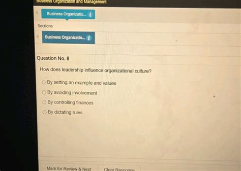 Question No 8 How Does Leadership Influence StudyX