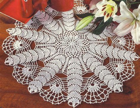 Вязание салфеток крючком схемы красивых квадратных прямоугольных и круглых обеденных под