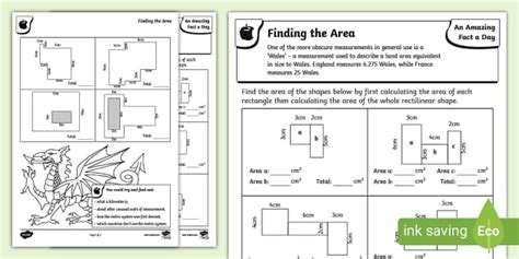 Printable Area Worksheet Maths Resources Teacher Made Worksheets Library