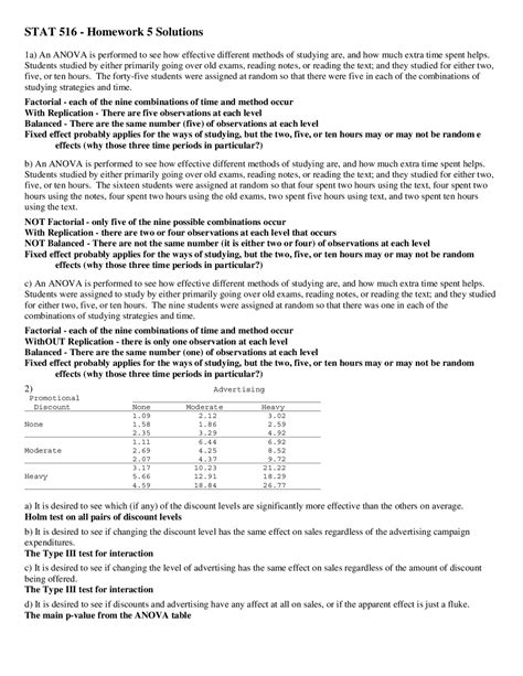 3 Solved Problems On Statistics Assignment 5 Stat 516 Assignments Análisis De Datos Y