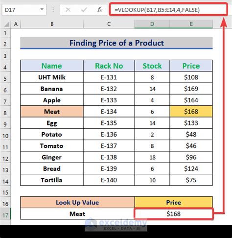How To Use Vlookup Function With Exact Match In Excel