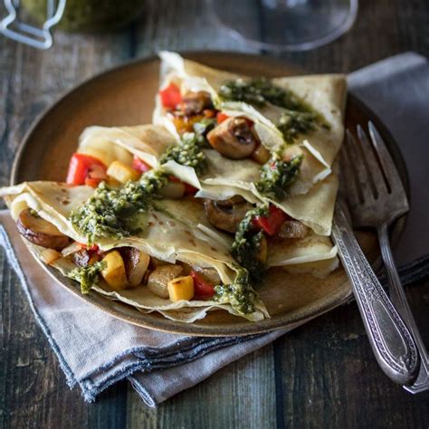 Savory Crepes With Chimichurri Sauce Recipe The Wanderlust Kitchen