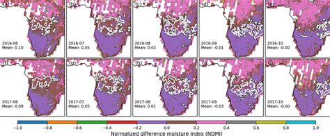 Major Burning Locations And Normalized Difference Moisture Index Ndmi
