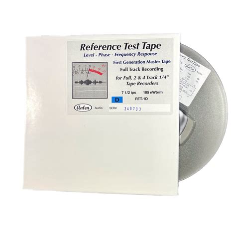 Full Track 14 Reel To Reel Alignment Test Tape With Dolby Tone 375 Ips