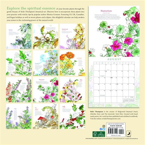 Llewellyns 2024 Hedgewitch Botanical Calendar Printable Word Searches