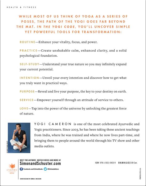 The Yogi Code Book By Yogi Cameron Official Publisher Page Simon