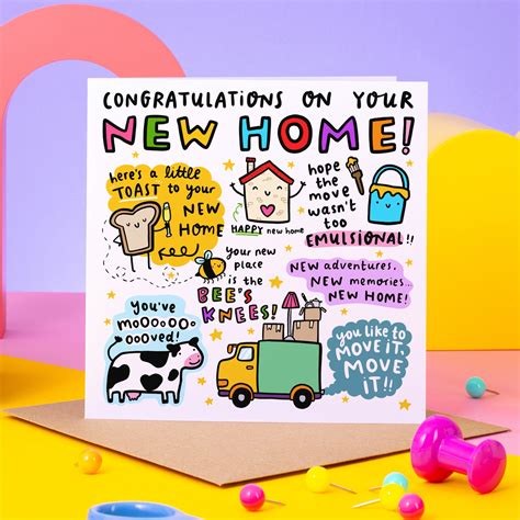 Congratulations On Your New Home Card And Arrow T Co