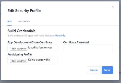 Ios Certificate Provisioning Profile Missing Tutorial Appflow Ionic Forum