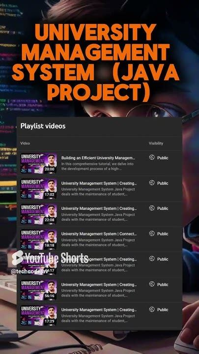 University Management System Java Project Javaproject Javaprogramming