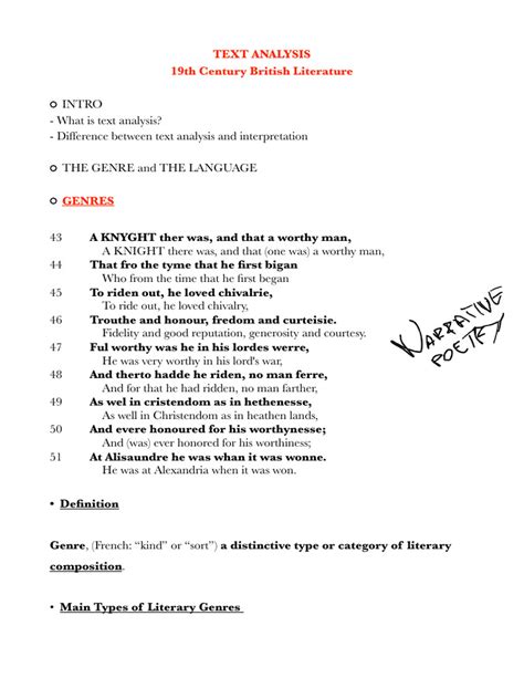 Class 1 Text Analysis Class Guide Pdf