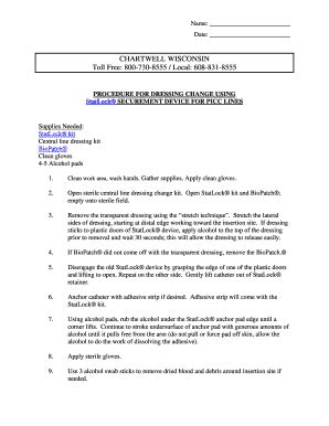 Picc Line Documentation Example Fill Online Printable Fillable Blank PdfFiller