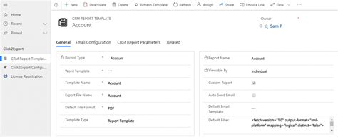 Configuring Click2export Crm Report Templates Microsoft Dynamics 365 Crm Tips And Tricks