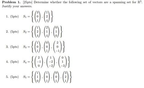 Solved Problem Pts Determine Whether The Following Chegg Com