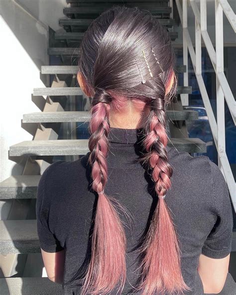 소미의♡⃛𝕔𝕠𝕝𝕠𝕣♡⃛ ソミ [탈색 염색 전문 컬러리스트] 프린청담 원하시는 컬러를 실현해드릴게요🫧 시크릿투톤 코튼핑크 뿌리가 자라는게 신경쓰인다면 추천드리는 시크릿