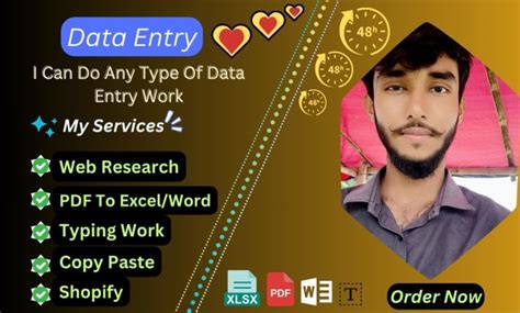 Do Data Entry And Any Type Of Data Entry Work By Rakib5152 Fiverr