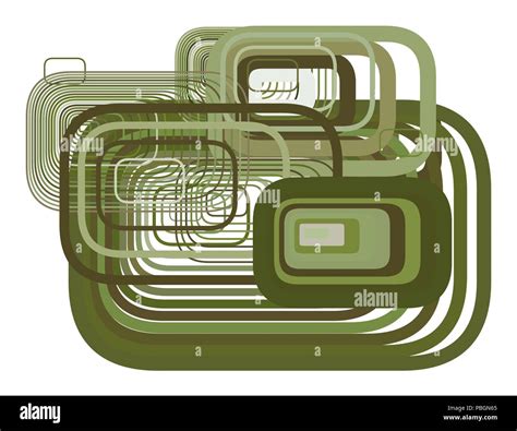 Abstract Geometric Background With Shape Of Rounded Rectangle Pattern Vector Illustration