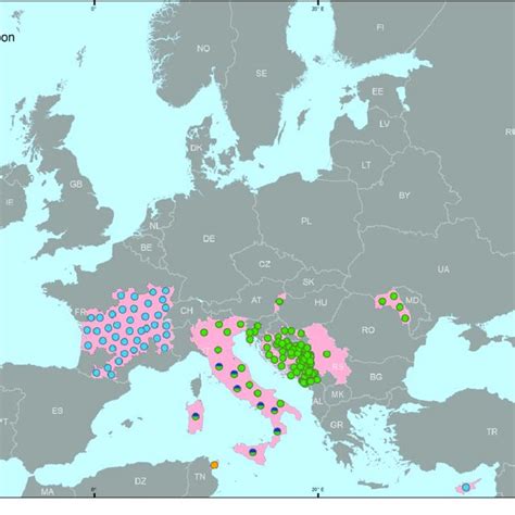 Btv Serotypes Reported To Adns In The Eu In 2016 Download Scientific Diagram