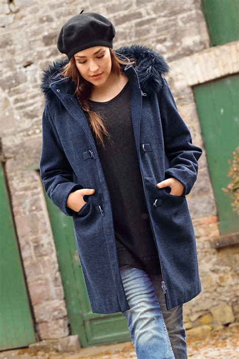 Dufflecoat in großen Größen | Dufflecoat, Mantel jacke, Winterjacken