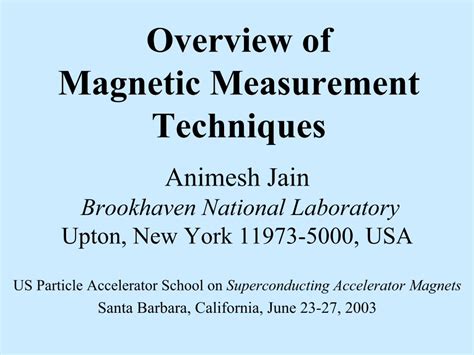 Pdf Overview Of Magnetic Measurement Techniques Dokumen Tips