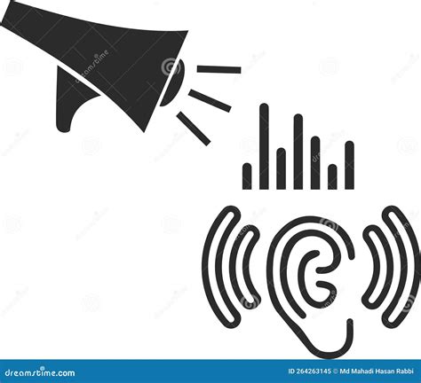 High Noise Level Icon High Sound Loud Sound Noise Black Vector Icon