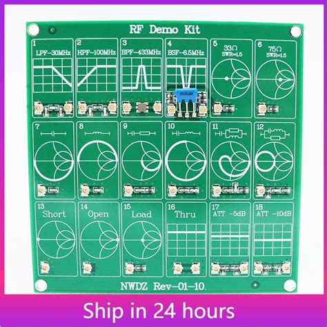 NanoVNA Filter Attenuator VNA RF Test Board Tester Demo Kit Module Breadboard Network Analyzer