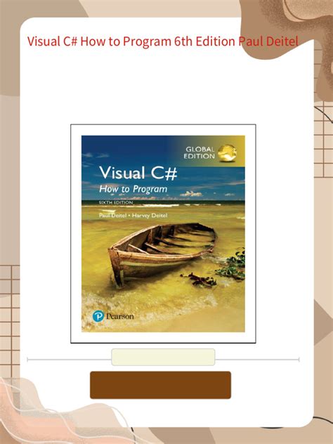 Visual C How To Program 6th Edition Paul Deitel Download The Ebook
