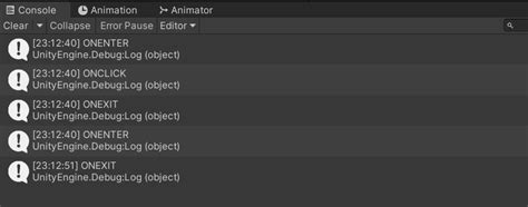 Onpointerenter And Onpointerexit Problems With A Tab System Unity Engine Unity Discussions