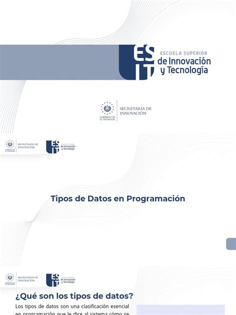 Tipos De Datos De Programación Pdf Tipo De Datos Lenguaje De Programación
