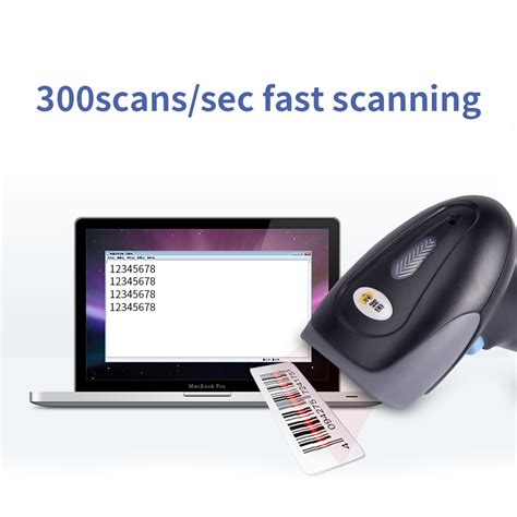 Cheap Corded Handheld Manual Barcode Scanner 1d Wired Laser Scanner