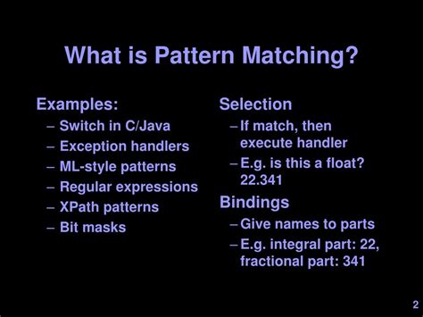 Ppt Matchete Paths Through The Pattern Matching Jungle Powerpoint