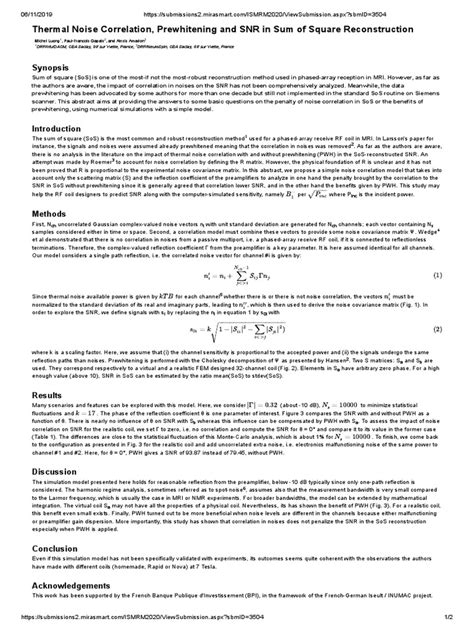 Correlation Prewhitening Snr Pdf