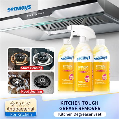 Seaways Kitchen Cleaner 480g Pot Cleaning Spray Oil Stain Remover
