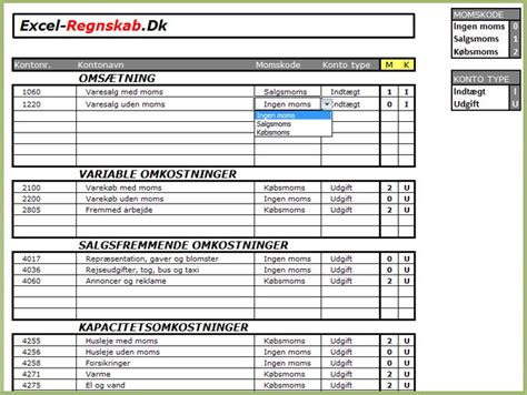Downloade Budget Skabelon Excel