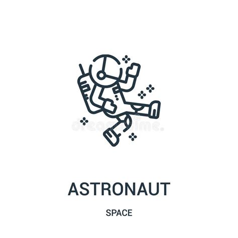 Astronaut Icon Vector From Space Collection Thin Line Astronaut Outline Icon Vector