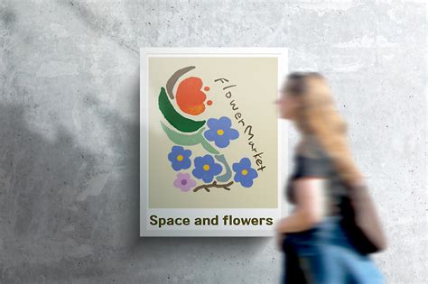 화사한 꽃이 있는 공간 인테리어포스터 아트포스터제작플라워마켓포스터 자체제작 아트포스터액자 주문제작 이것저것 만드는 사람들