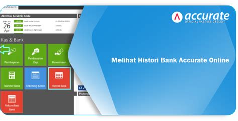 Melihat Histori Bank Accurate Online Accurate