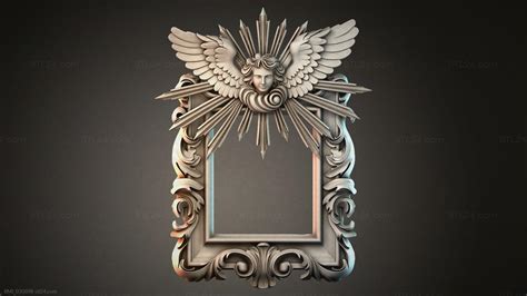 Decorative Frames Framing Decorative Frame With A Winged Angel And A